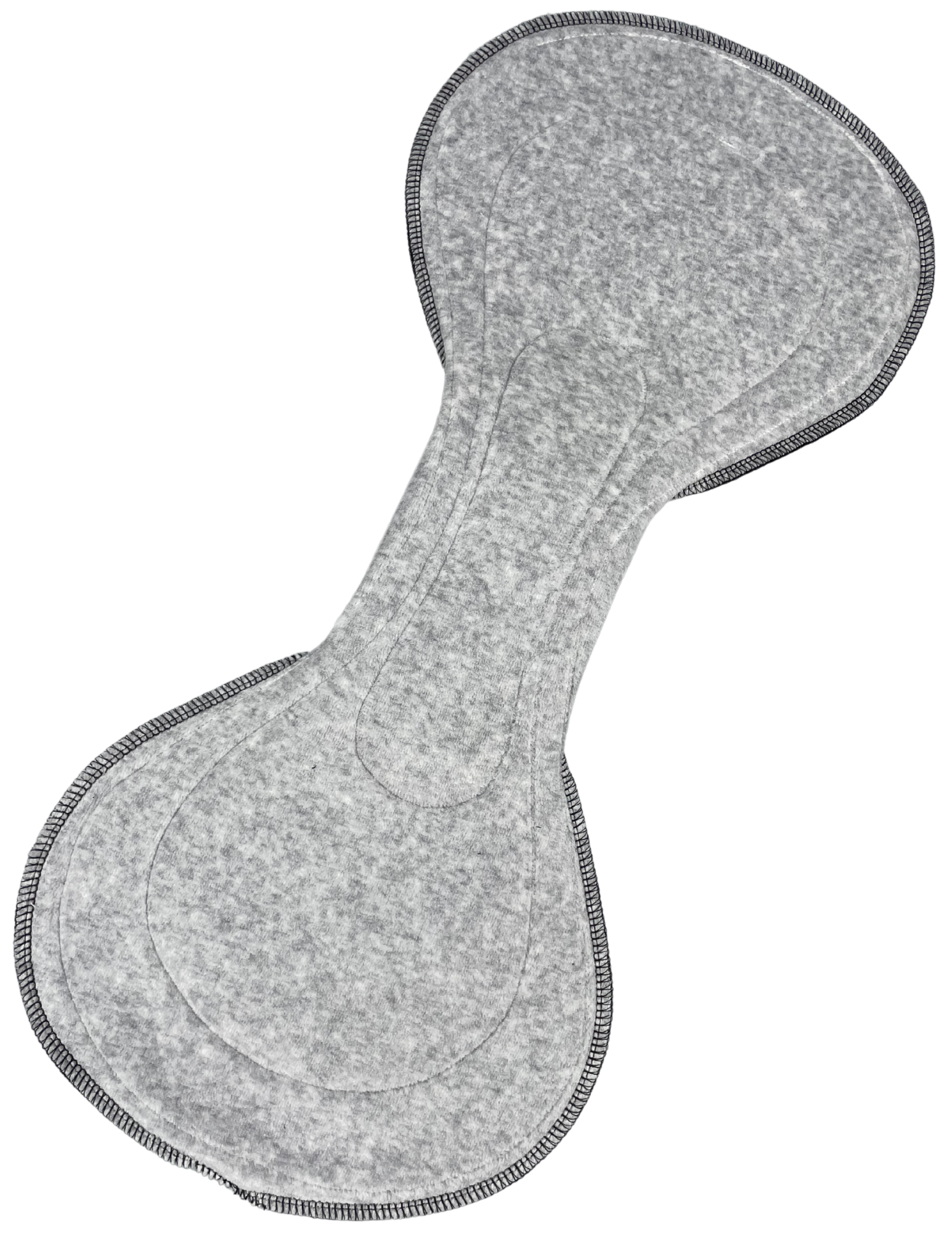 Mega Pad Gray Velour - SINGLE PAD - MADE TO ORDER – Soft Taco Reusables